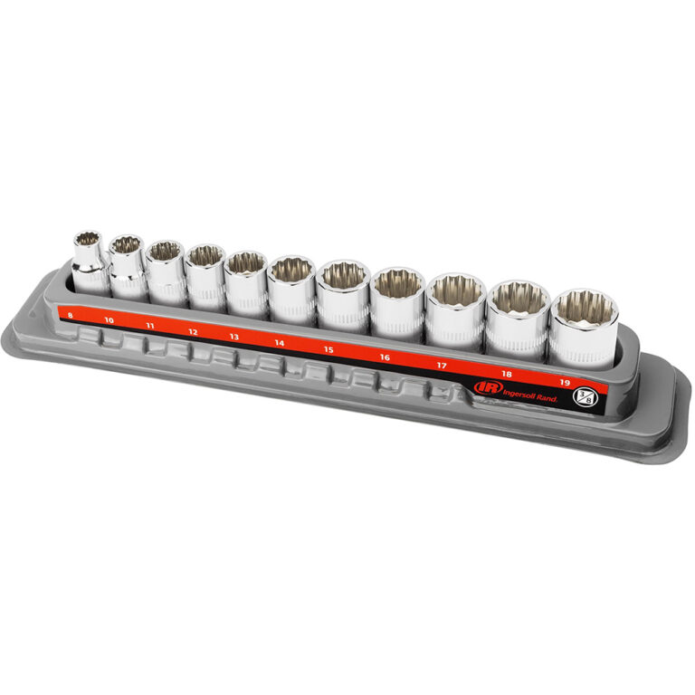 Ingersoll Rand 11PC 3/8'' Drive Shallow Socket Set - Metric 12 Point ...